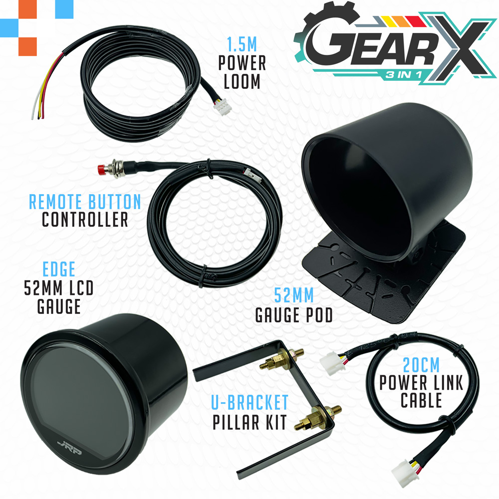 Oil Pressure & Water Temp + Low Coolant 3in1 52mm Gauge
